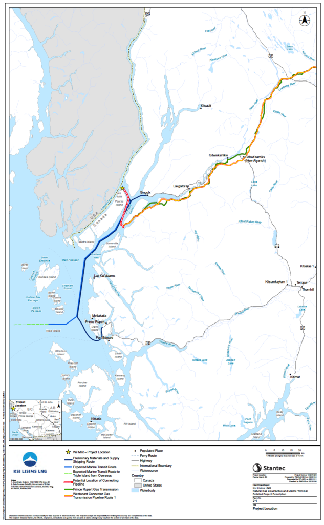 ksi lisims lng project location - Canadian Energy Centre