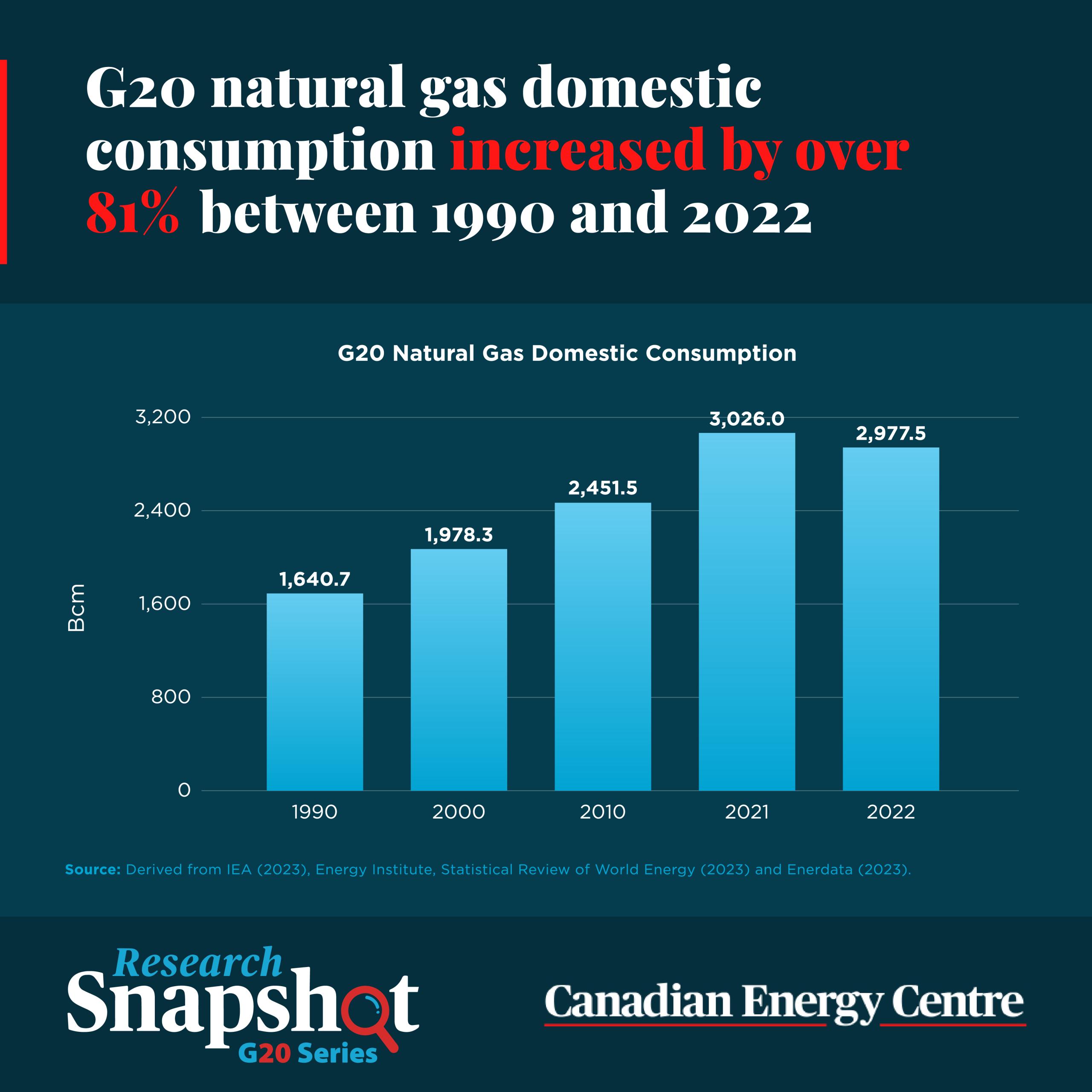 GRAPHIC: G20 natural gas domestic consumption increased by over 81% ...