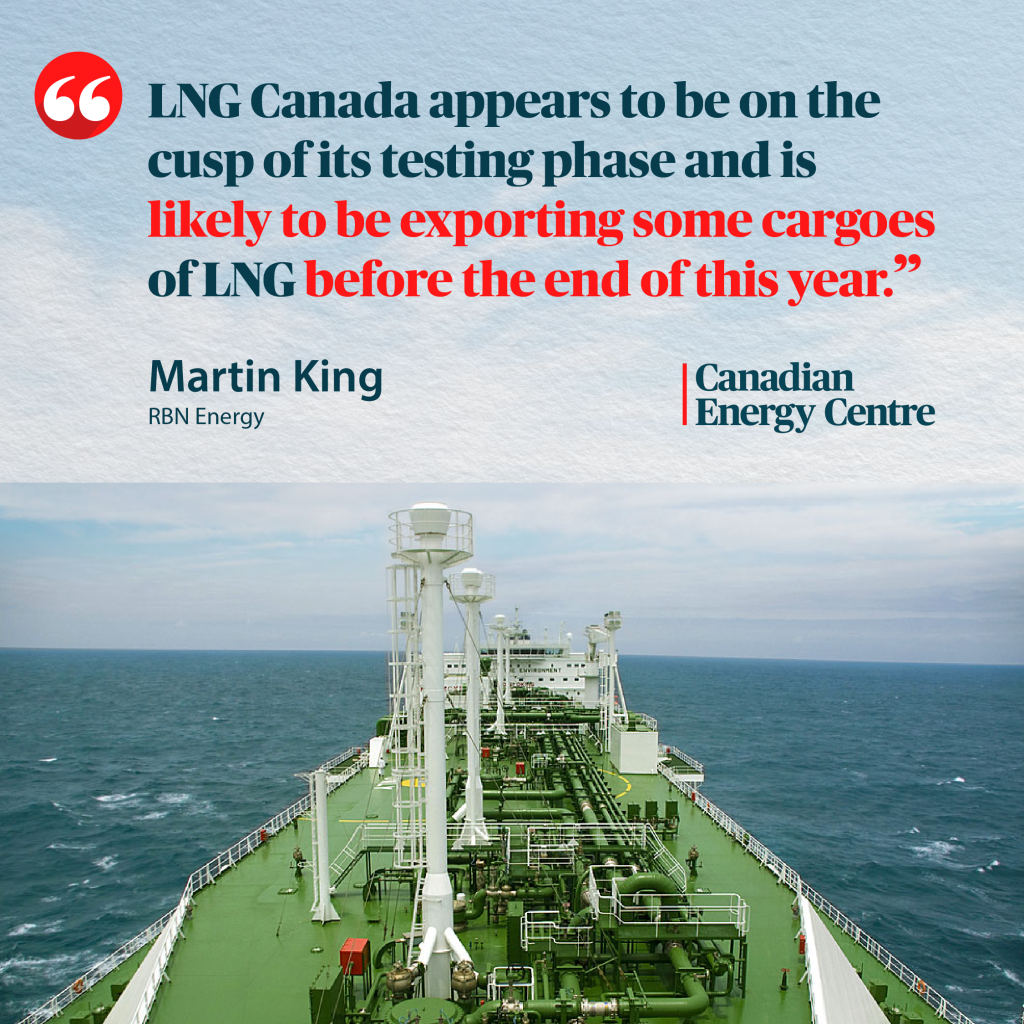 GRAPHIC: "LNG Canada appears to be on the cusp of it's testing phase ...